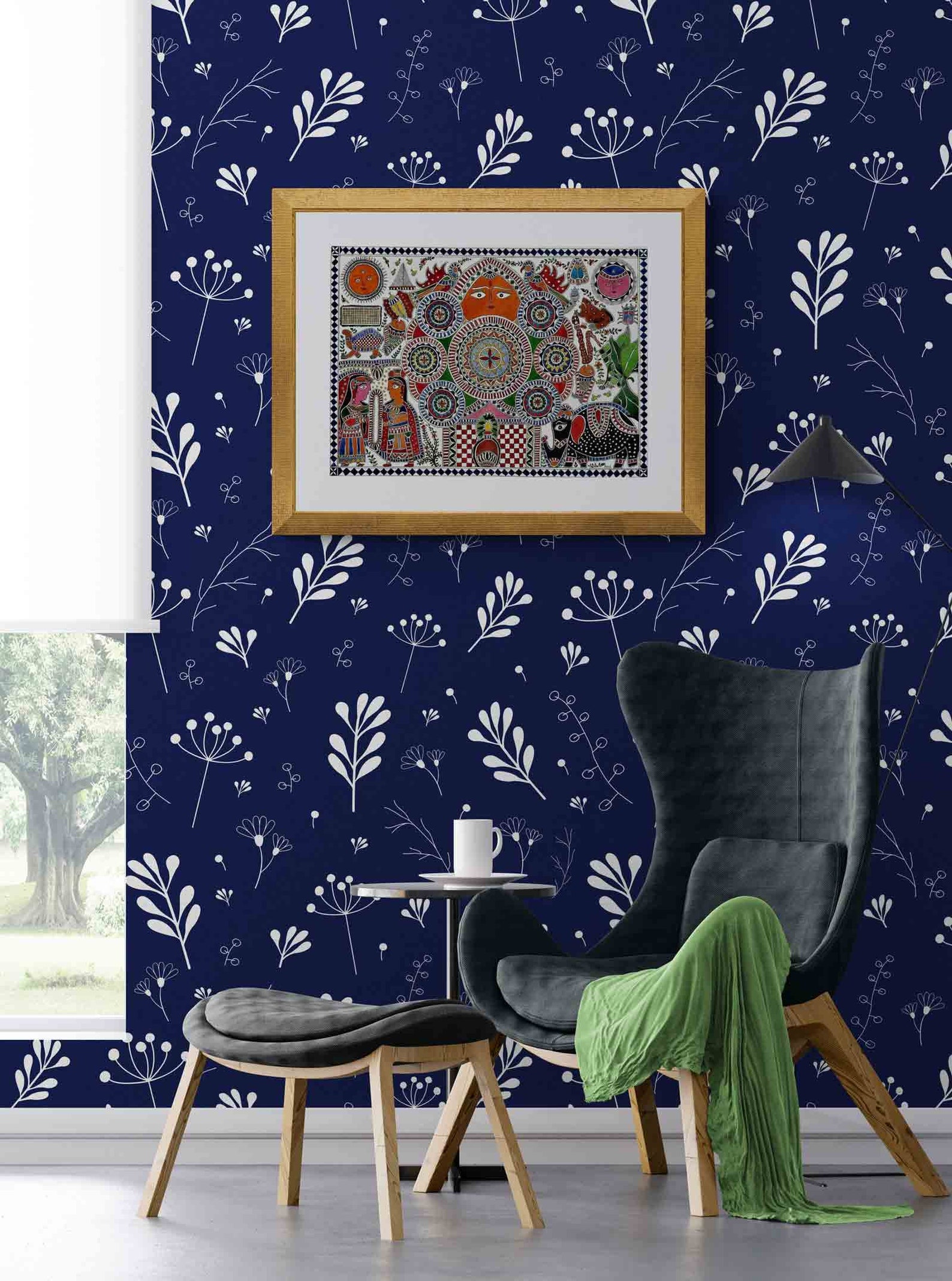 KHOBAR. Painting for Newlywed. A Madhubani-style Painting. Hand Painted ...