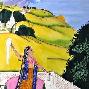 KHOBAR. Painting for Newlywed. A Madhubani-style Painting. Hand Painted ...