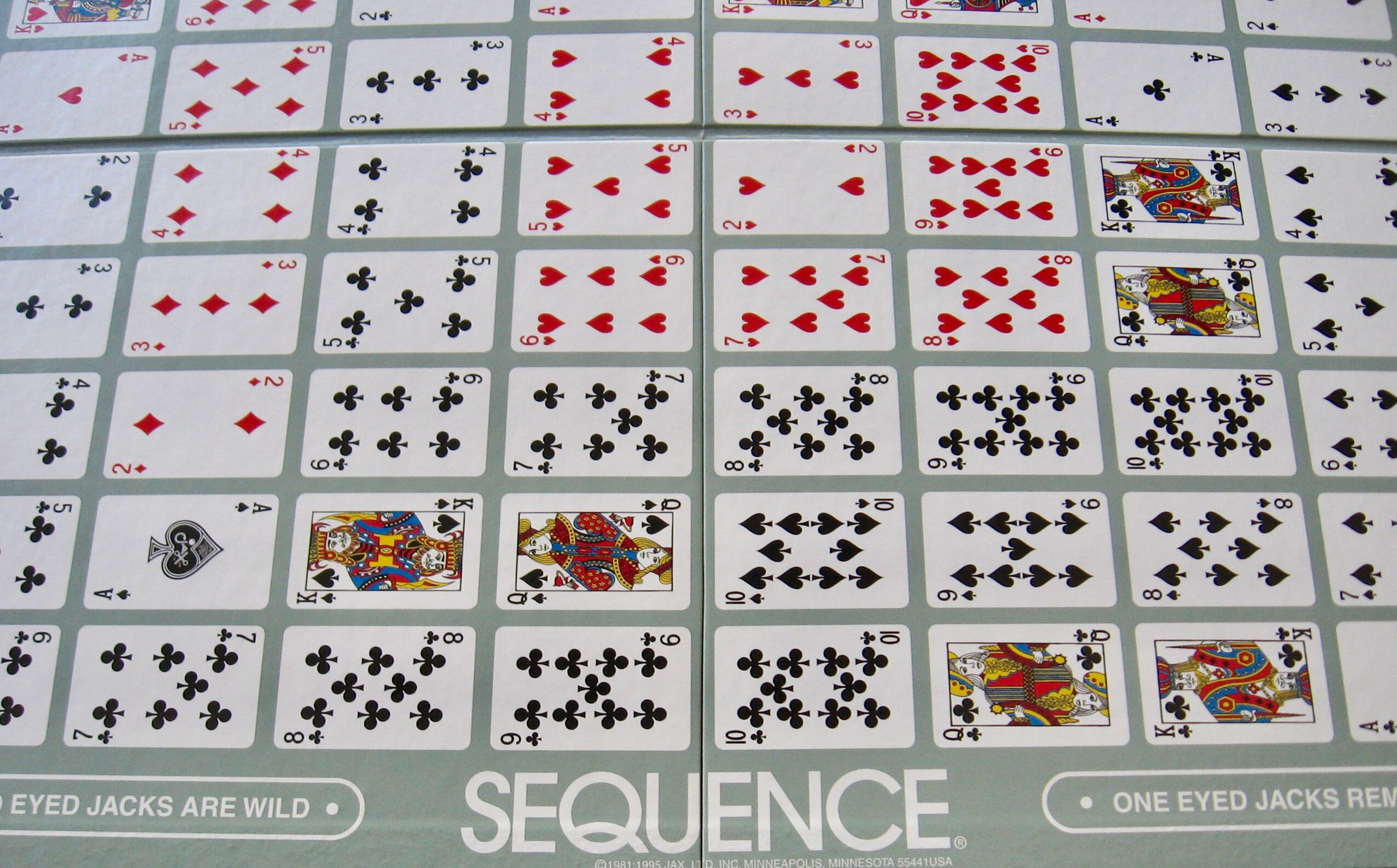 Sequence Game Board Only Replacement Part Vintage 1995 From - Etsy