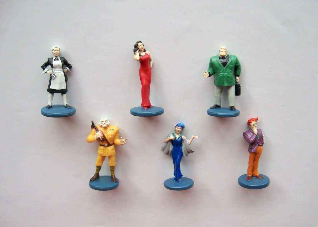 6 Clue Character Suspects Tokens From 2002 Vintage Game Mrs - Etsy