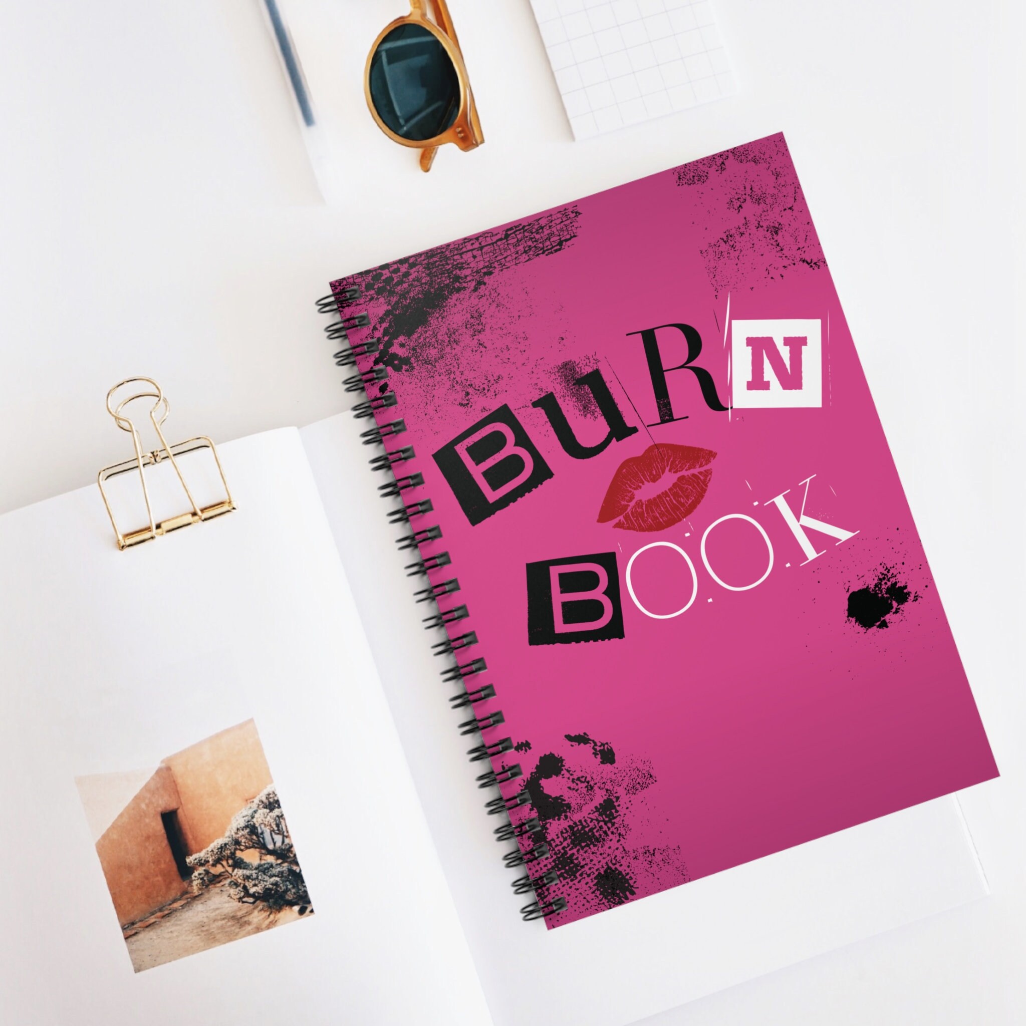 Mean Girls Burn Book Spiral Notebook Ruled Line 118 Page Sketchbook ...