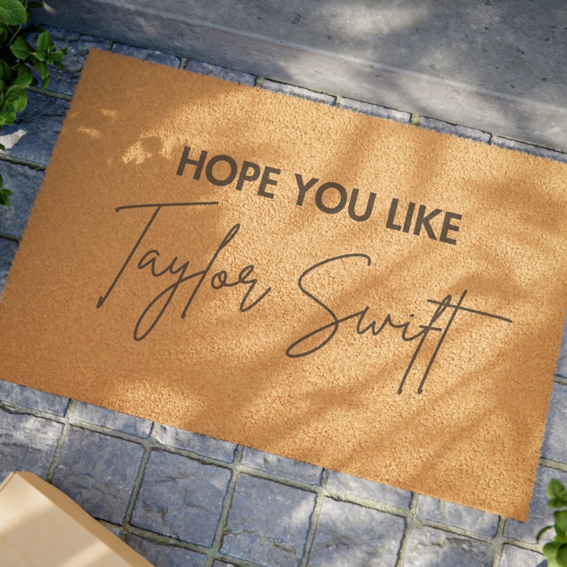 Hope You Like Taylor Swift Welcome Mat Doormat, Swiftie Rug, Taylor ...