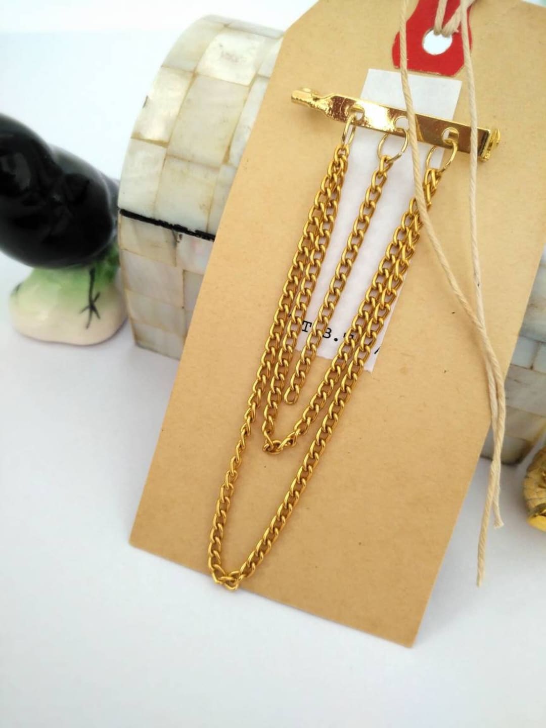 Handmade Minimalist Pin. Gold Aesthetic. Boho Goth Brooch. Cute Pin ...