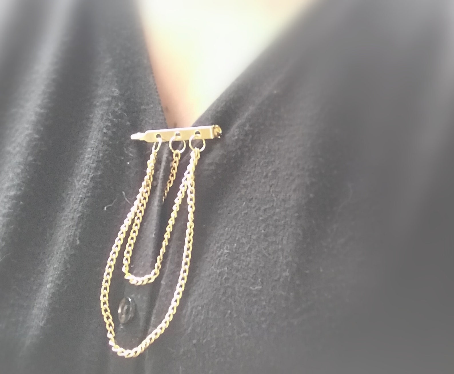 Handmade Minimalist Pin. Gold Aesthetic. Boho Goth Brooch. Cute Pin ...
