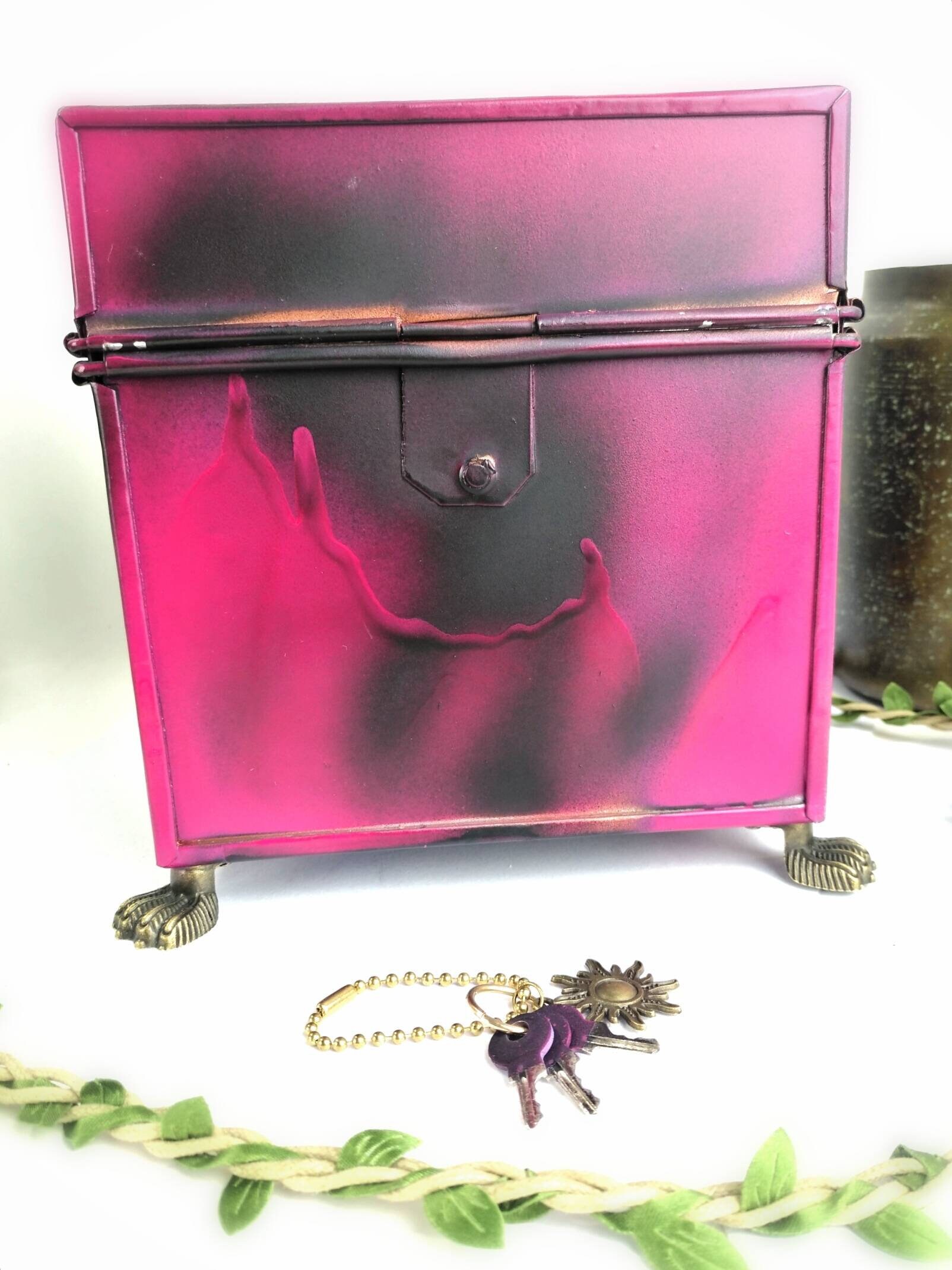 Celestial claw foot lock box. | Etsy