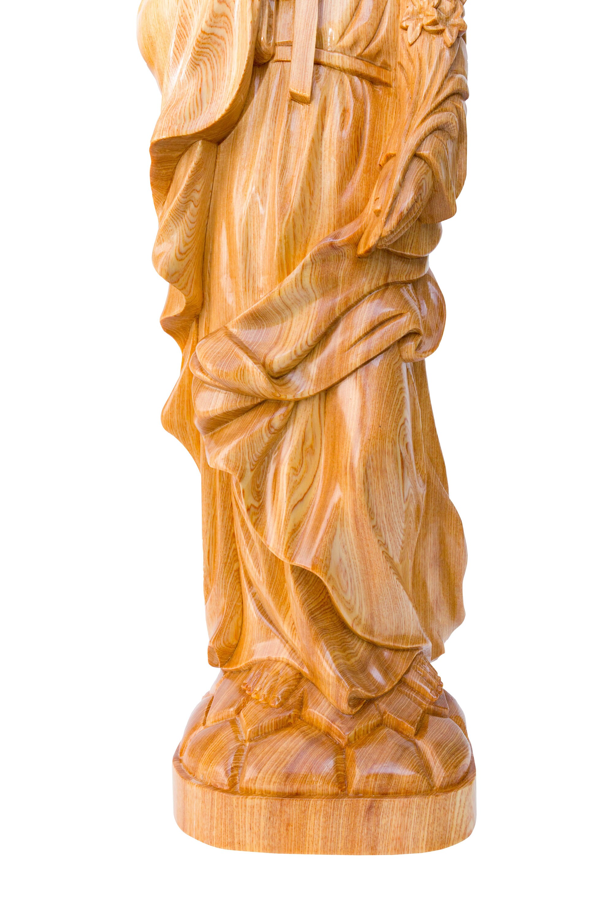Saint Joseph Statue Catholic Wooden Handmade Carved Wood 16 to - Etsy
