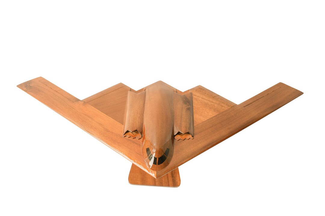 Northrop Grumman B-2 Spirit Aircraft Wooden Model Made of Melaleuca ...