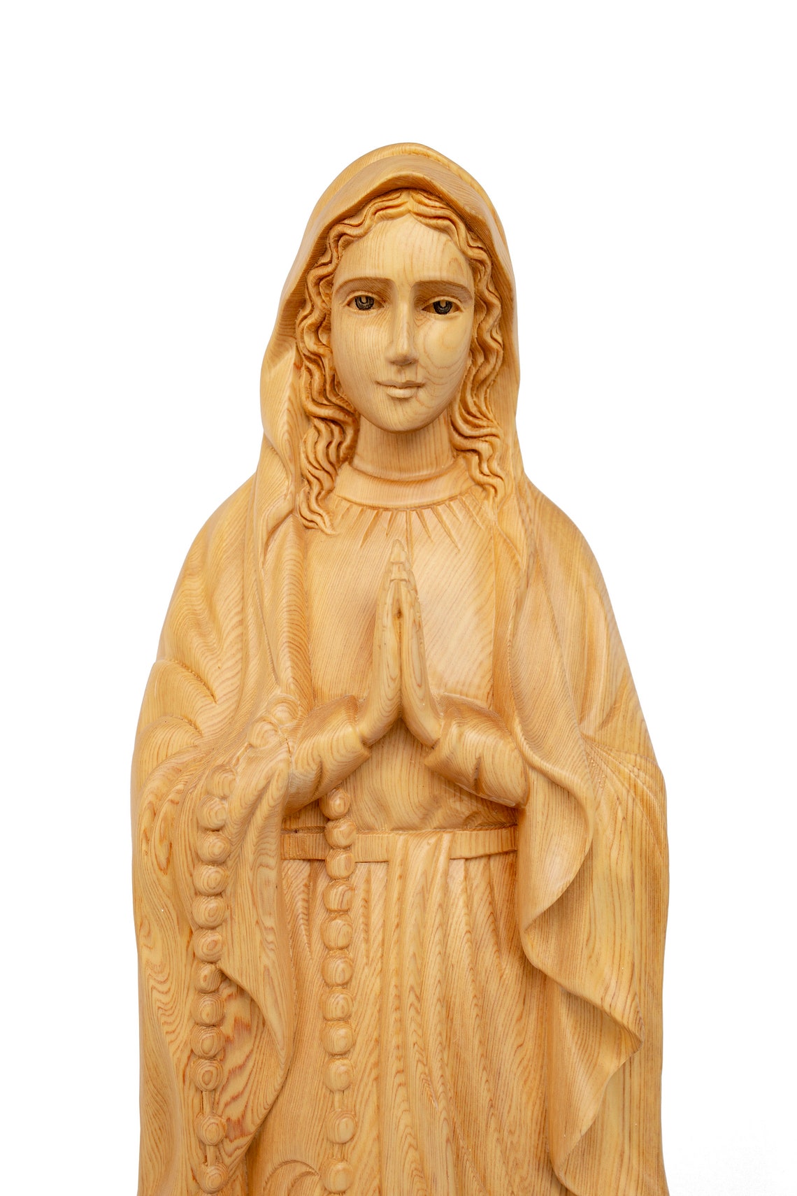 16" to 39" Set of Our Mother and St Joseph the Worker Wooden Statue - Etsy
