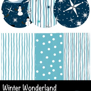 Winter Wonderland Digital Paper and Backgrounds - Etsy