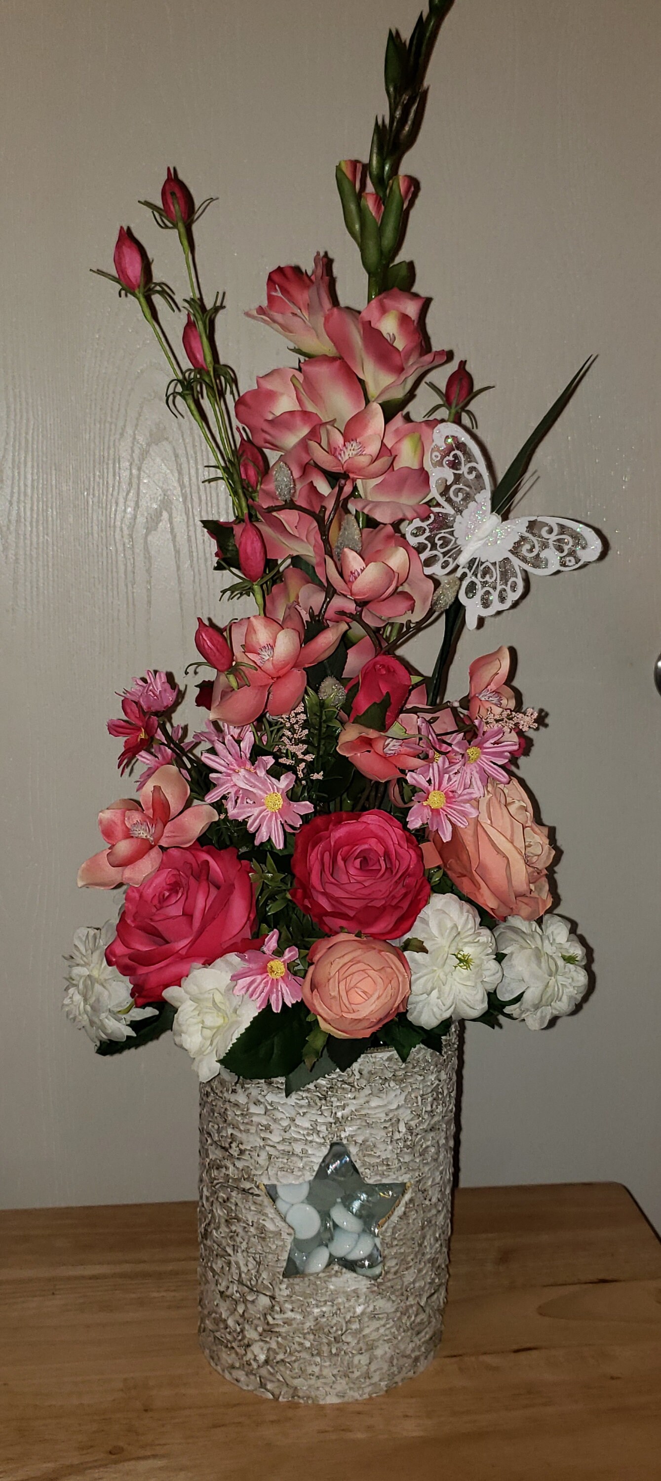 Beautiful Spring Silk Flower Arrangement - Etsy