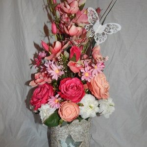 Beautiful Spring Silk Flower Arrangement - Etsy