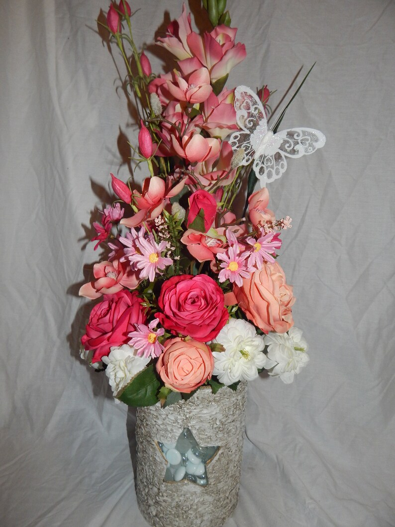 Beautiful Spring Silk Flower Arrangement - Etsy