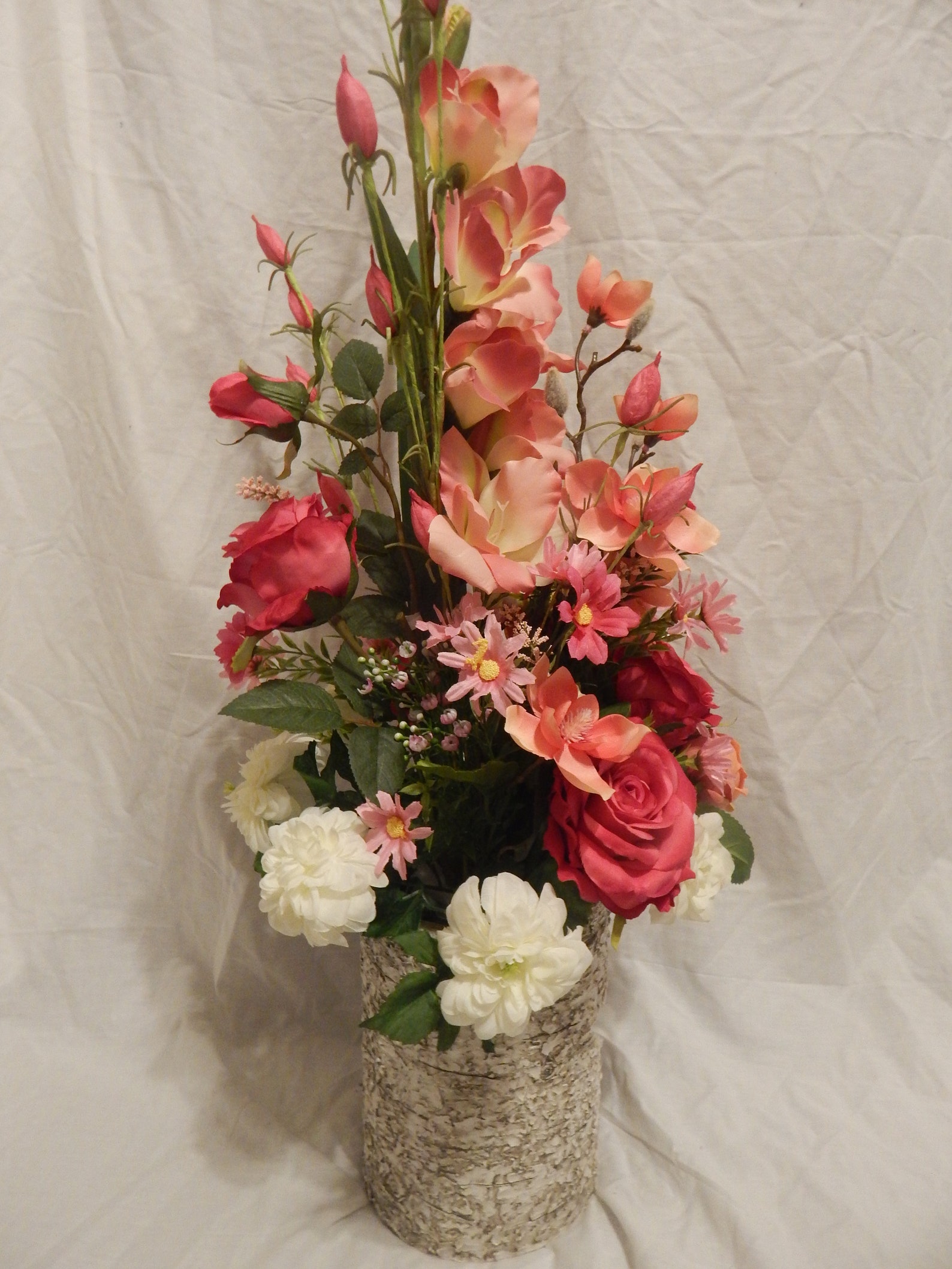 Beautiful Spring Silk Flower Arrangement | Etsy