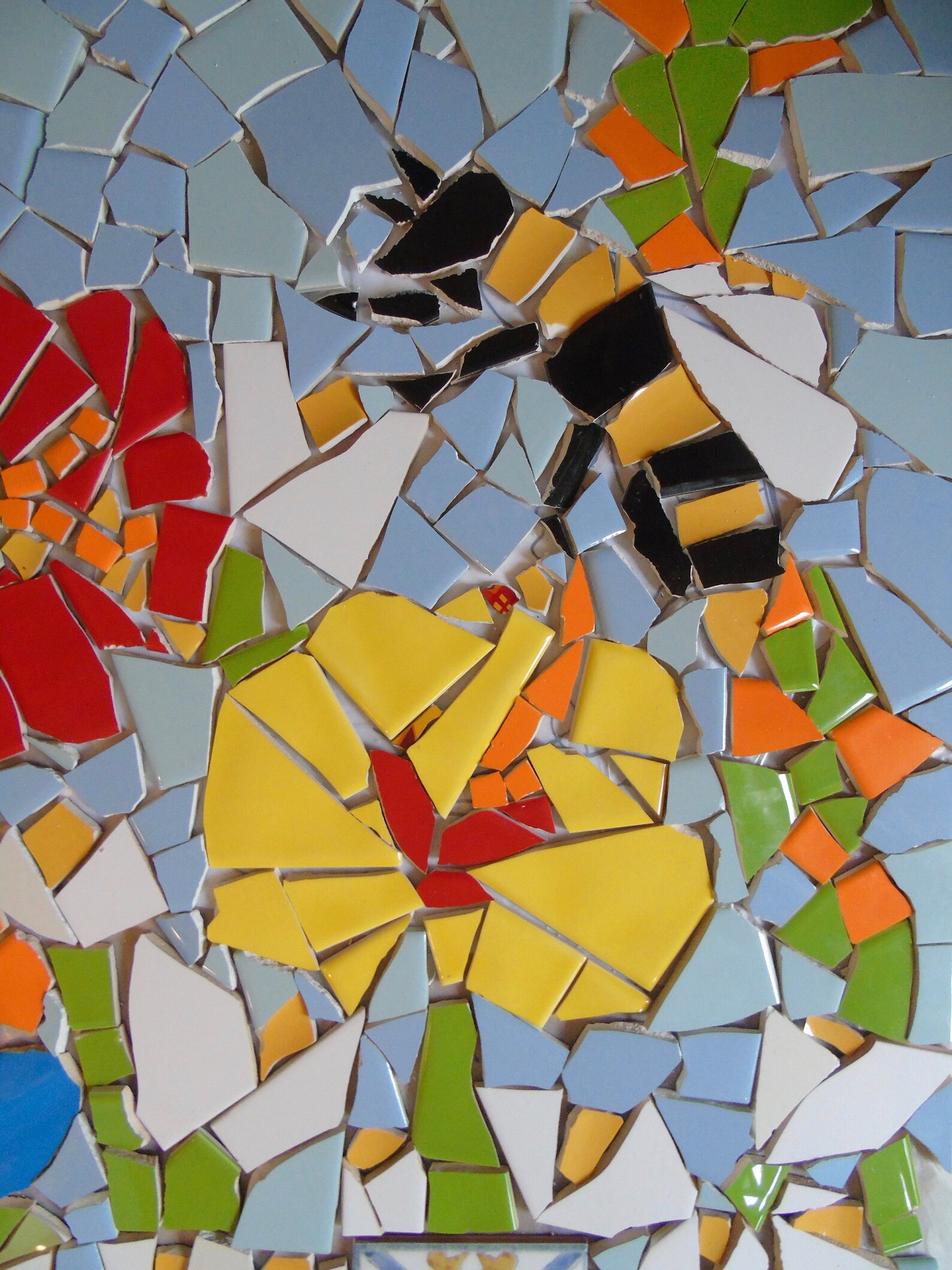 Mosaic of Bees in the Garden - Etsy