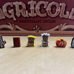 AGRICOLA 15th Anniversary Upgrade Kit, Meeples Stickers!! Custom Die Cut Decals, Premium ...