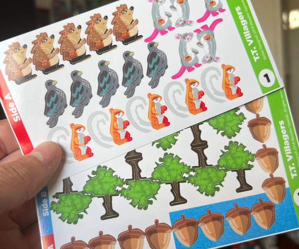 Tiny Towns Villagers / Trees Decals for Meeples | Etsy