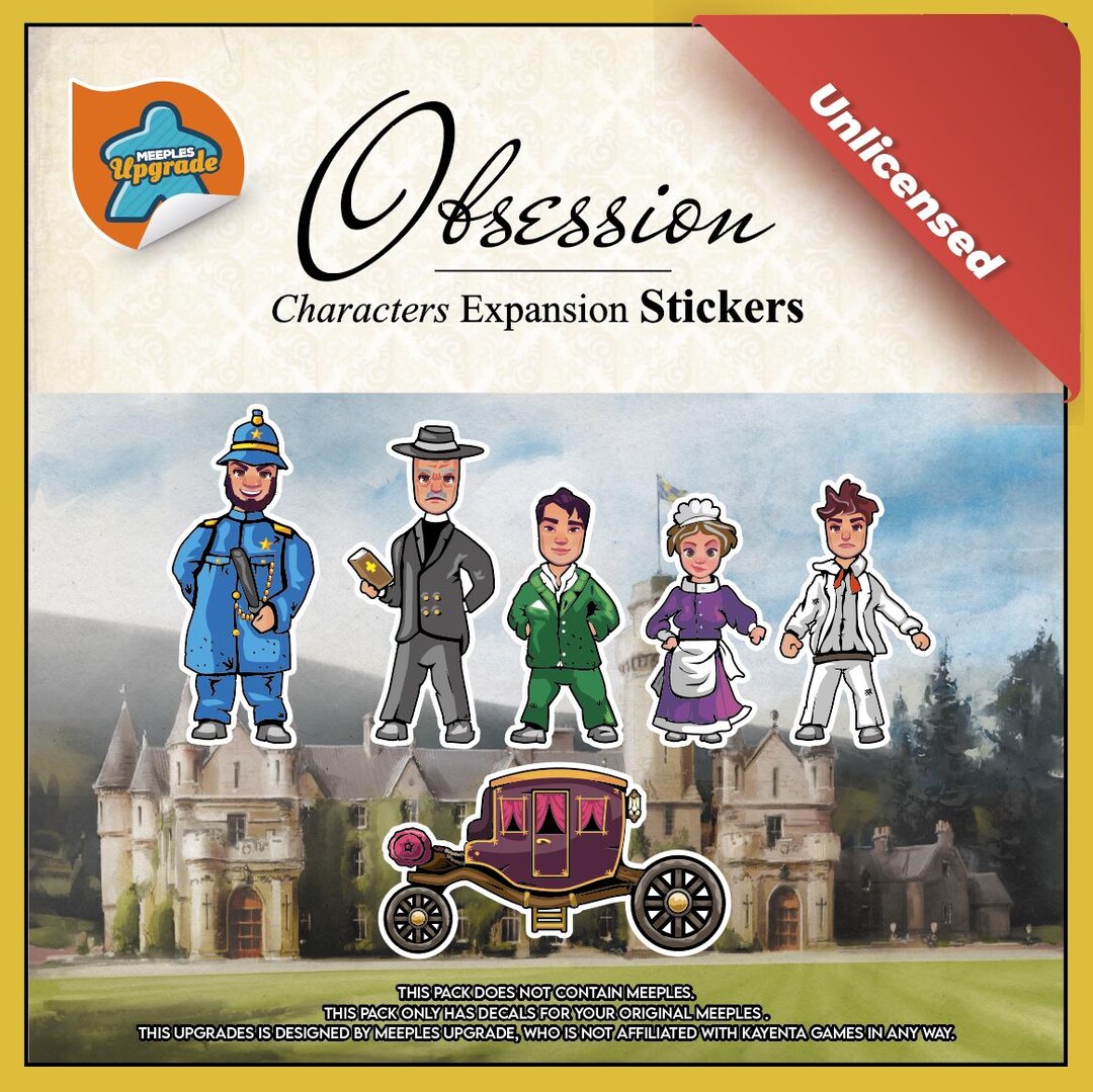 OBSESSION Characters Expansion Design B - Meeples Upgrade Kit - Etsy