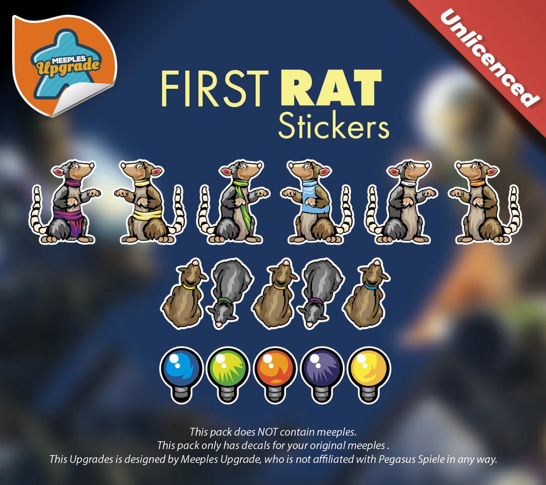 FIRST RAT Upgrade Kit, Decals for Your Meeples! (stickers) • Premium ...