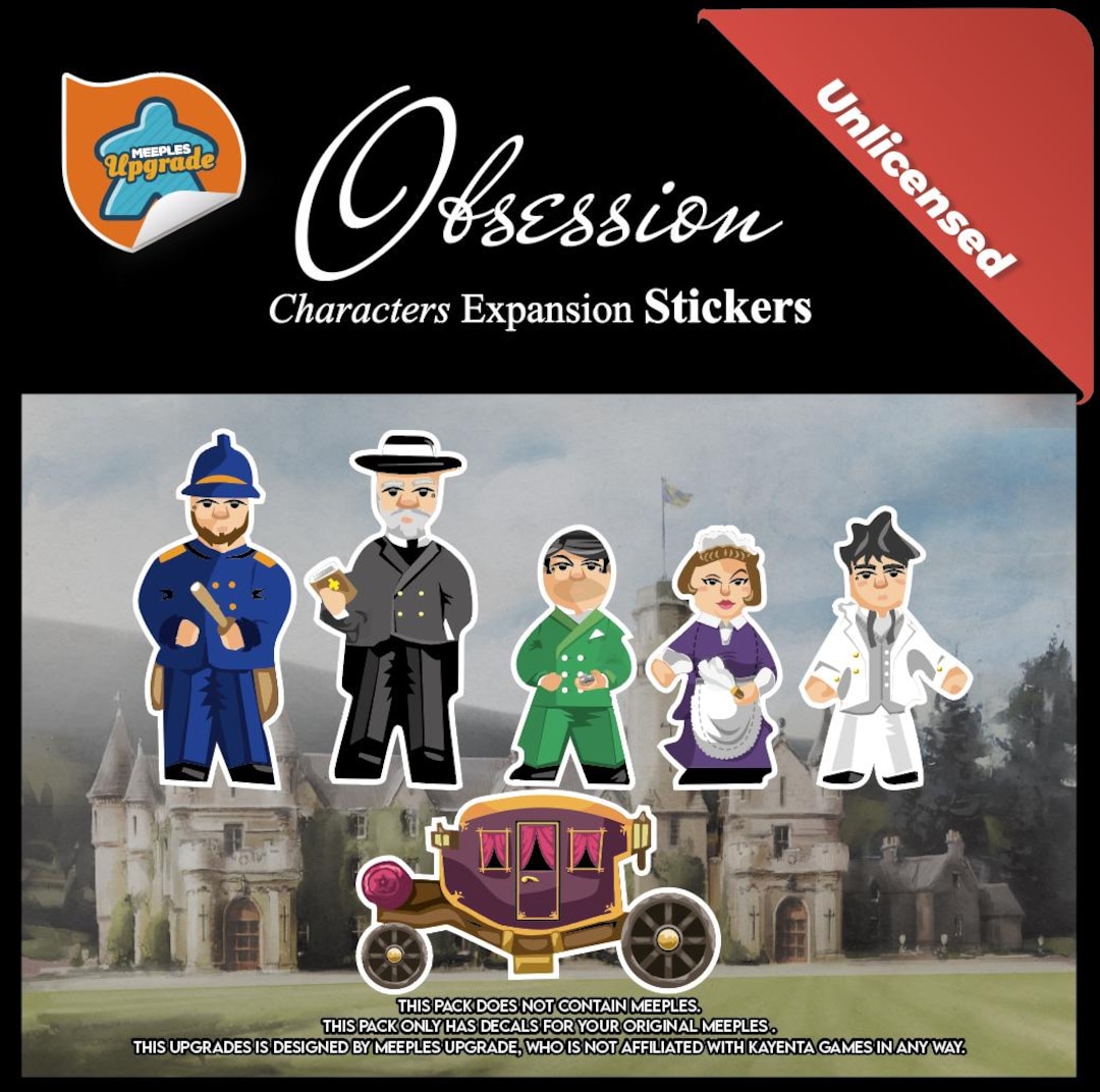 OBSESSION Characters Expansion Design A - Meeples Upgrade Kit - Etsy