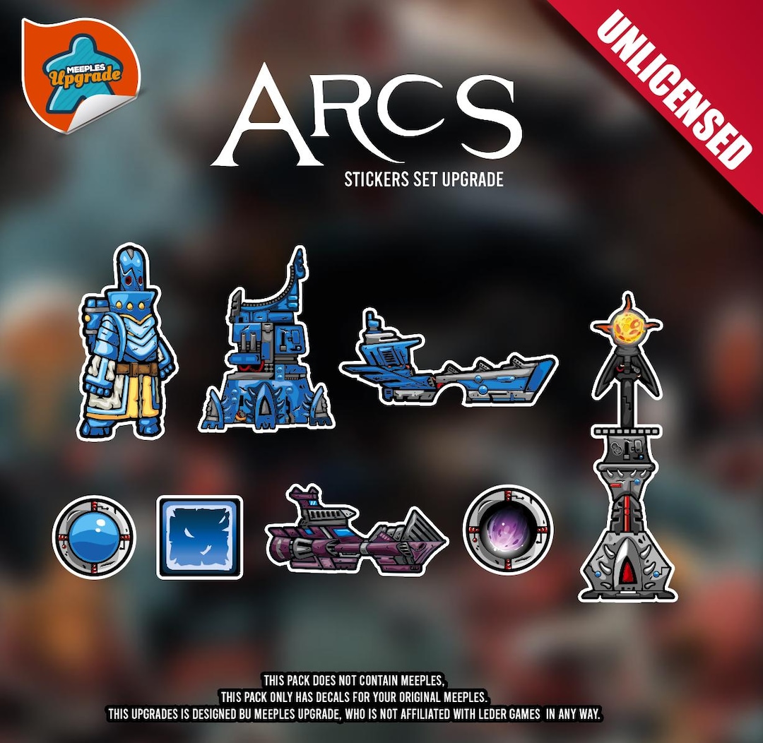 ARCS Meeples Upgrade Kit Stickers + Blighted Reach Expansion - Etsy