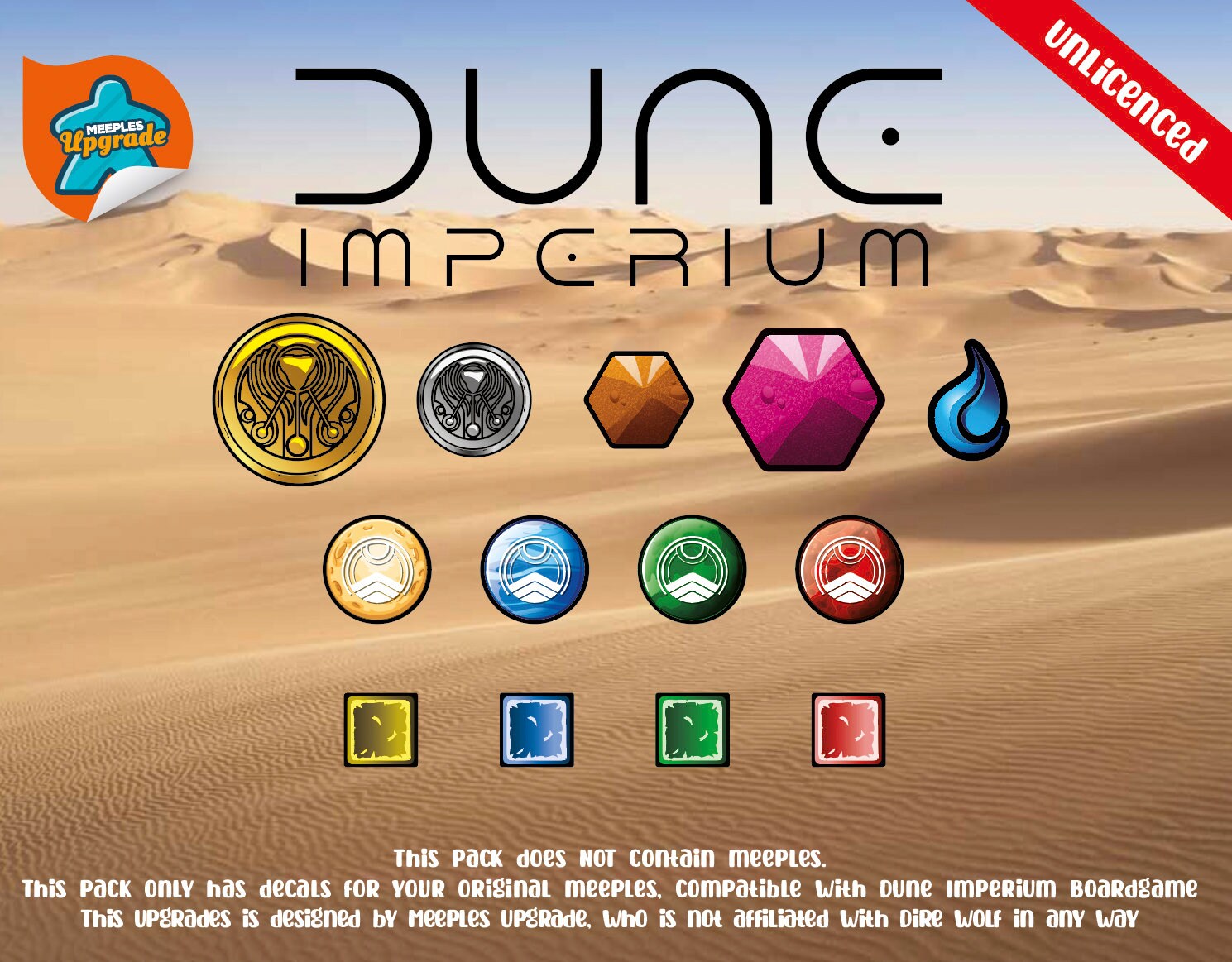 DUNE IMPERIUM Upgrade Kit Decals for Your Meeples stickers | Etsy Australia