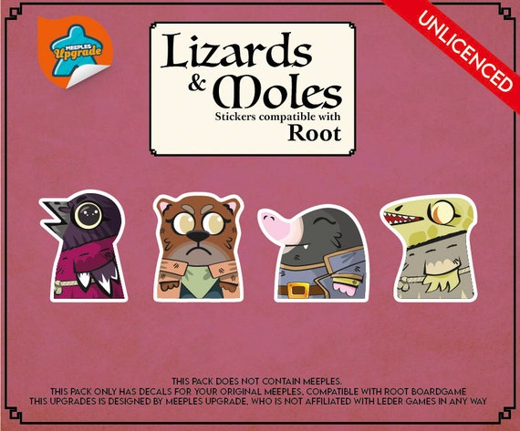 ROOT LIZARDS and MOLES Expansion Pack Upgrade Kit - Etsy