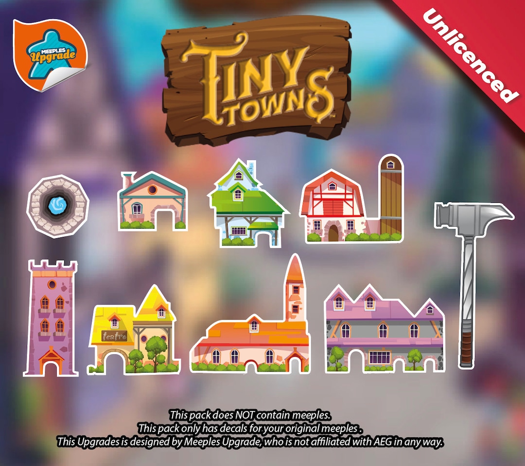 TINY TOWNS Meeples Upgrade Kit Stickers • Decals Kit • Premium Materials! - Etsy