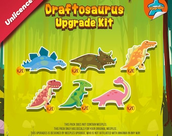 Draftosaurus Shipping Boxes 5 Piece Set, 3D Printed Unofficial - Etsy