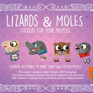 ROOT LIZARDS and MOLES Expansion Pack Upgrade Kit - Etsy