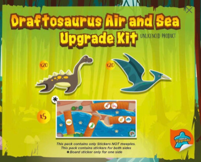DRAFTOSAURUS Stickers FREE Air and Sea Upgrade Kit | Etsy
