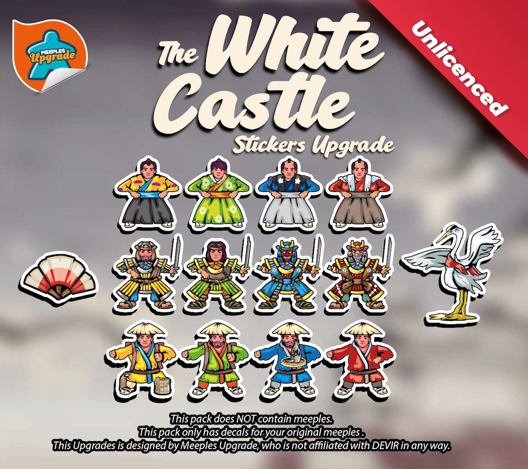 The White Castle Upgrade Kit, Boardgames, Sticker Set (unofficial ...