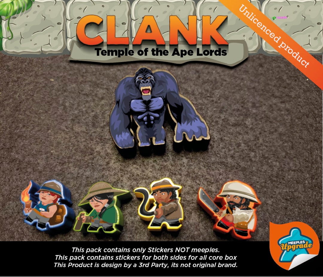Clank! Temple of the Ape Lord Upgrade Kit (unofficial Product) Stickers ...