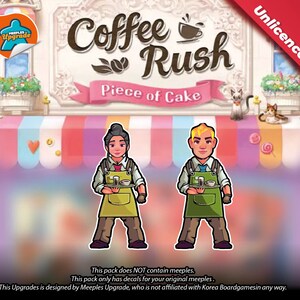 Coffee Rush + Piece of Cake Upgrade Kit, Decals for Your Meeples ...