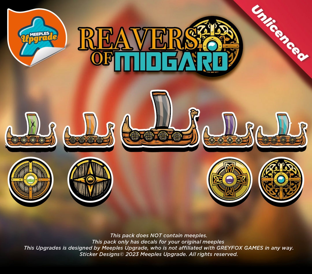 REAVERS of MIDGARD Upgrade Kit, Decals for Your Meeples! (stickers ...