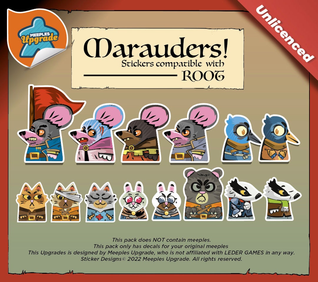 ROOT Marauders Stickers Set • Upgrade Kit Stickers • Decals Kit ...