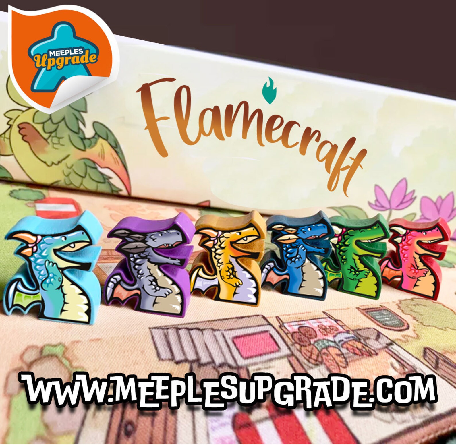 FLAMECRAFT Meeples Upgrade Kit Stickers • Decals Kit • Premium ...