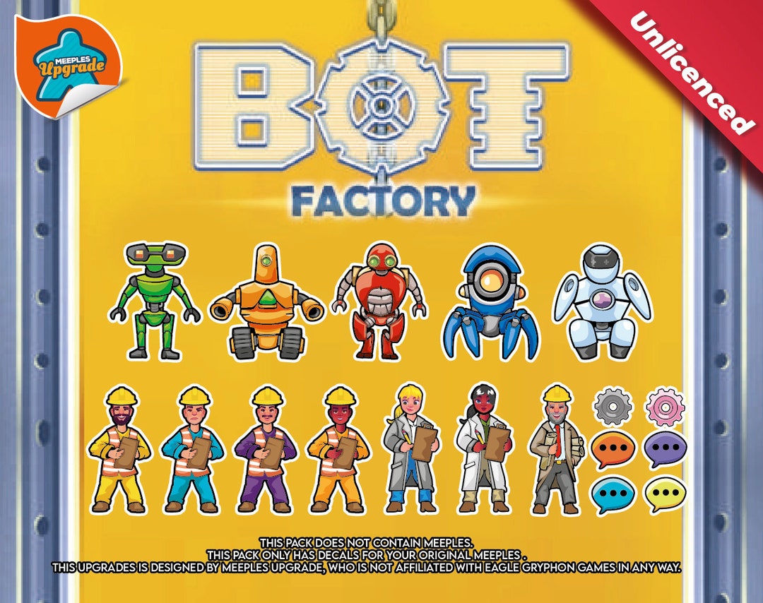 BOT FACTORY Upgrade Kit Stickers • Decals Kit • Premium Materials! - Etsy