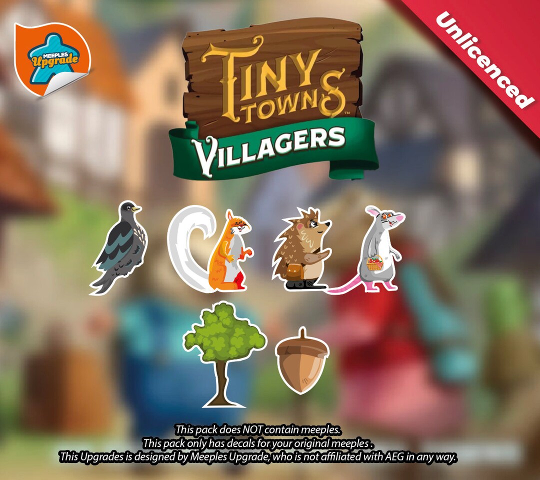 Tiny Towns Villagers / Trees Decals for Meeples - Etsy