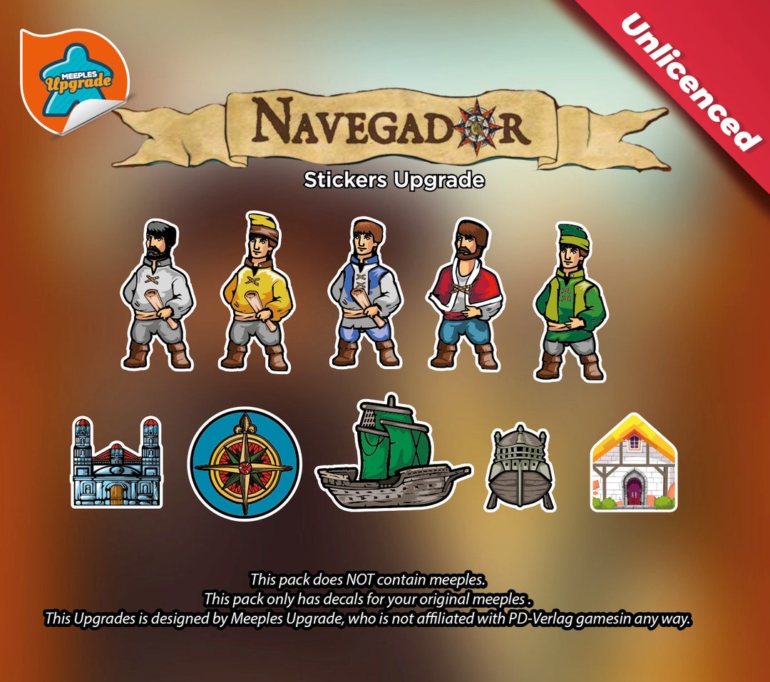 NAVIGATOR Meeples Upgrade Kit Stickers Decals Kit Premium Materials - Etsy