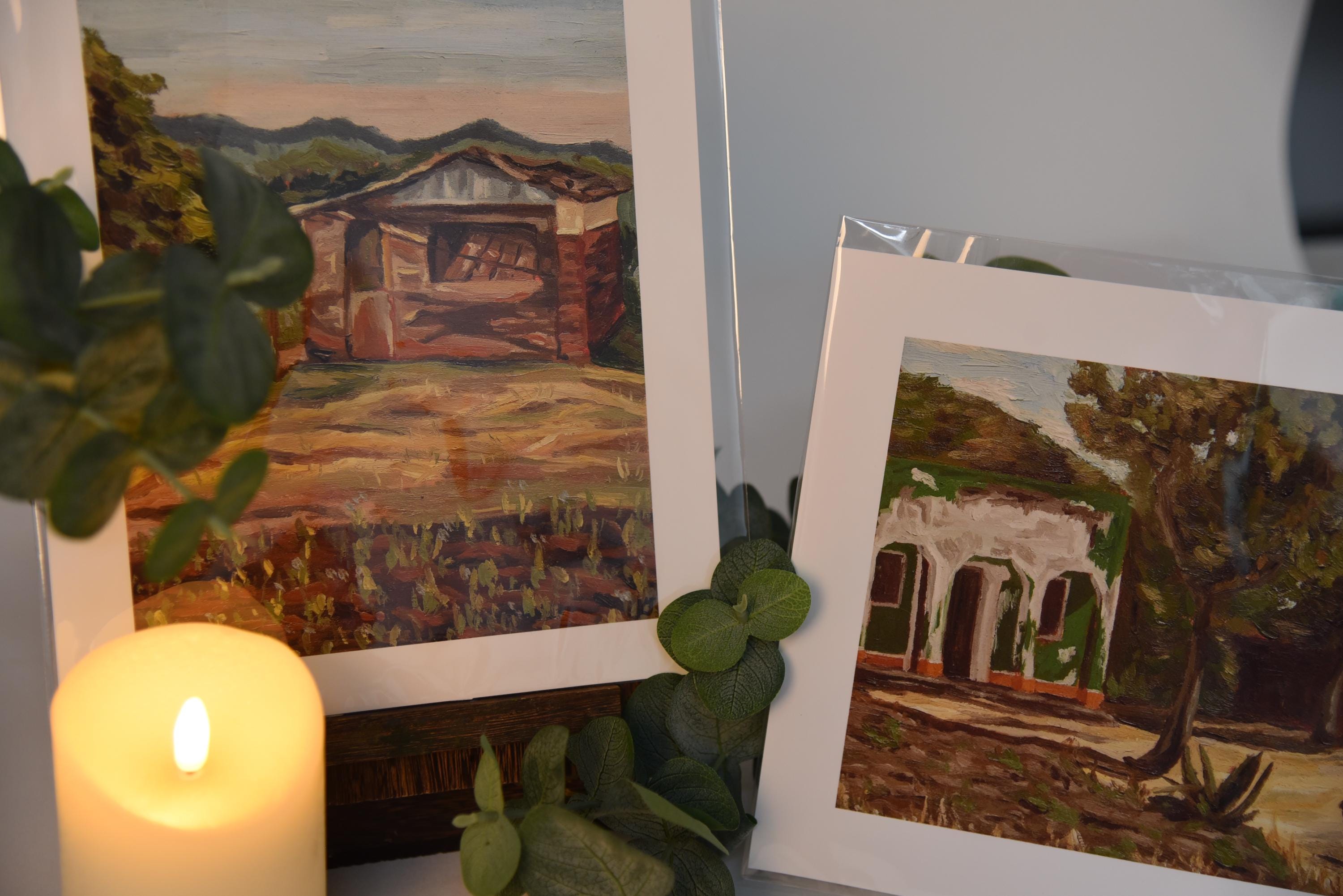 Morning Chores original Oil Painting on Matte Print - Etsy