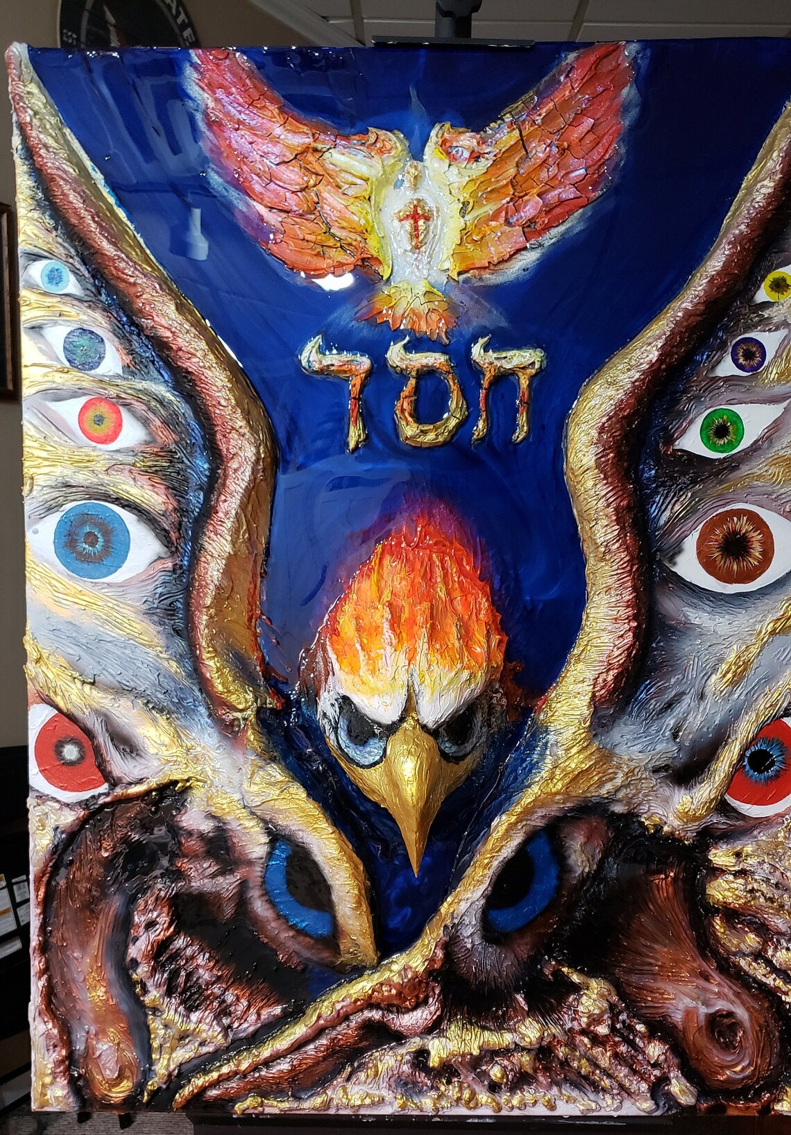 Revelation 6:7 the Fourth Living Creature in Heaven Face of an Eagle ...