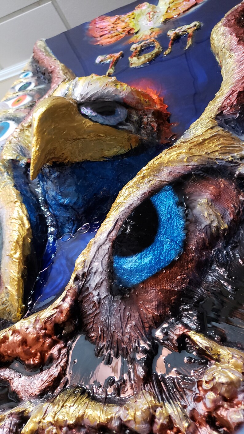 Revelation 6:7 the Fourth Living Creature in Heaven Face of an Eagle ...