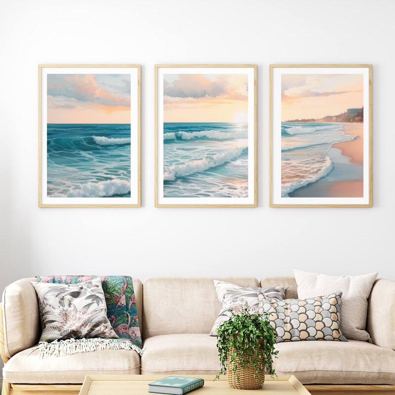 Beach Triptych - Etsy