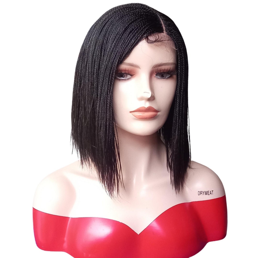 Short Micro Braid Wig Braided Wig 10 Micro Senegalese - Etsy