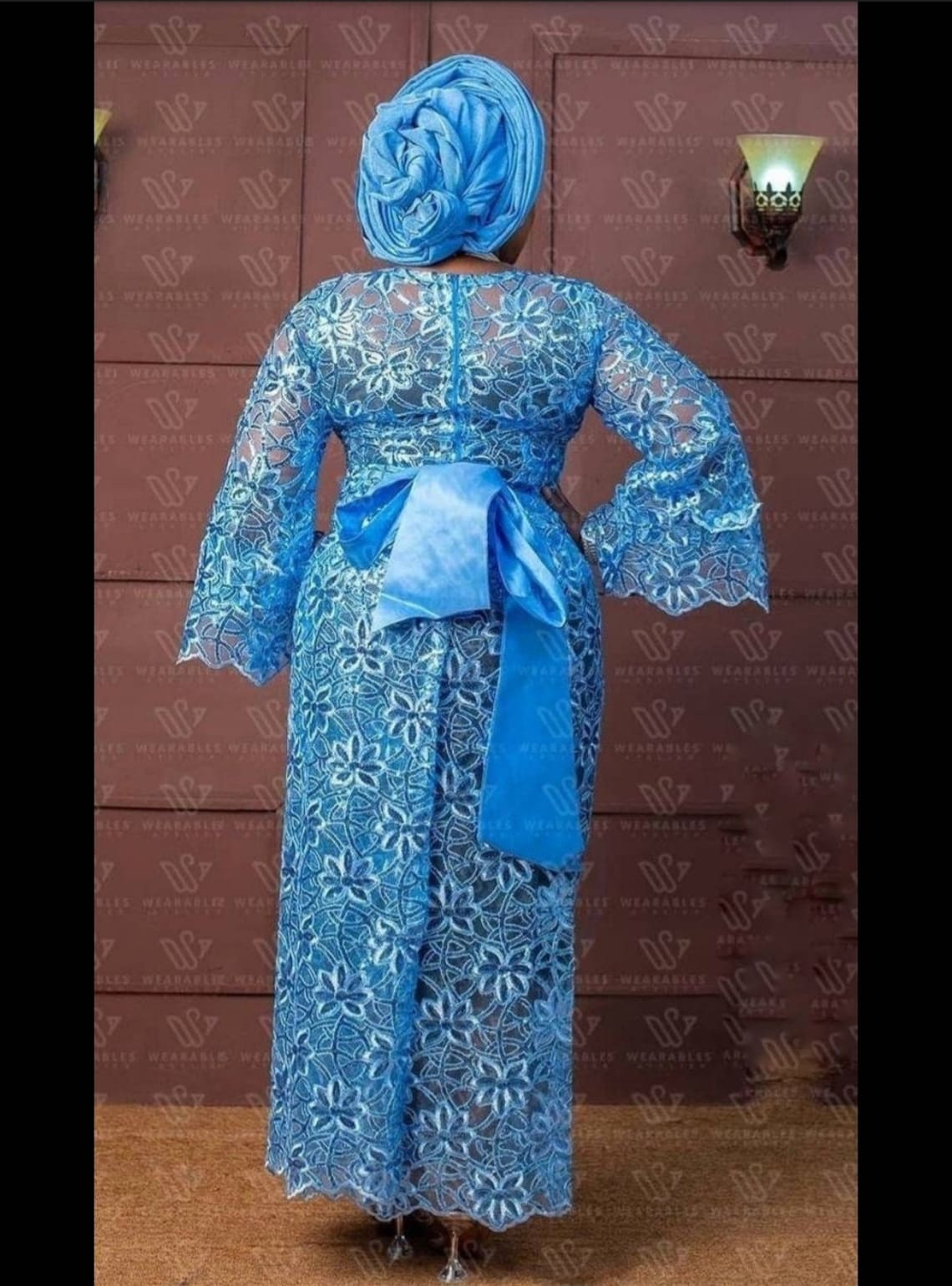 Elegant Iro and Buba African Lace Dress Unique Wrapper and - Etsy