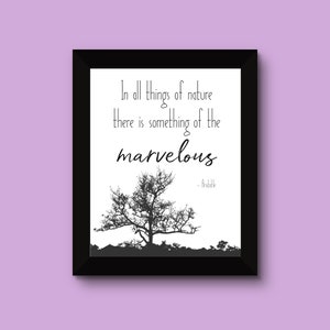 Printable Quote in All Things of Nature There is - Etsy Canada