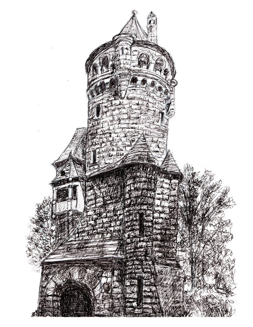 WATCHTOWER Black and White 8.5 X 11 Art Print Limited Edition, Signed ...
