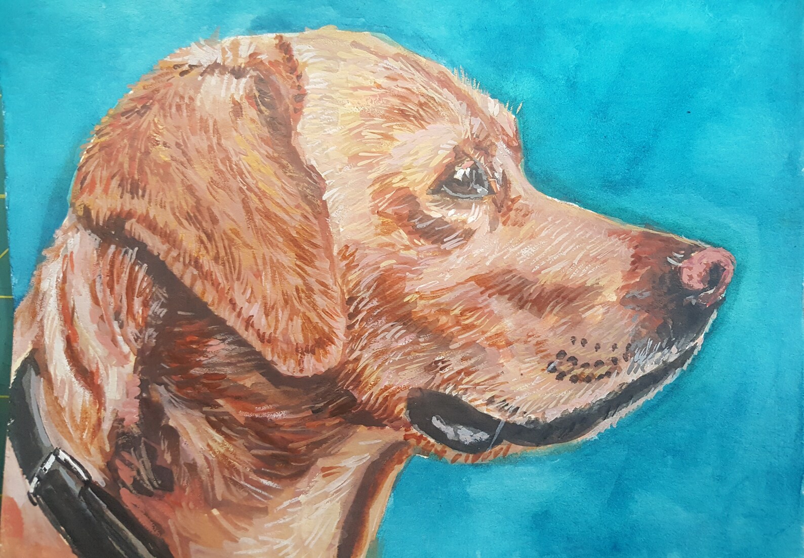 Golden Labrador Original Painting Labrador Dog Art, Golden Labrador Dog ...