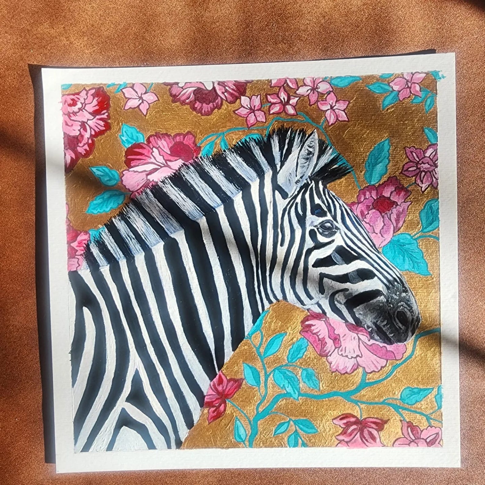 Zebra Original Painting | Zebra Art, Zebra Acrylic Painting ...