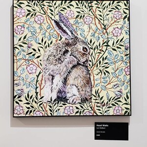 HAZEL WAITS | Fine Art Print of an Original Painting of a Rabbit on a ...